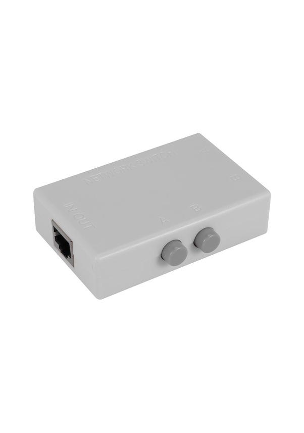 Mini 2 Port Rj45 Rj-45 Ağ Anahtarı Ethernet Ağ Kutusu Switcher Çift 2 ...