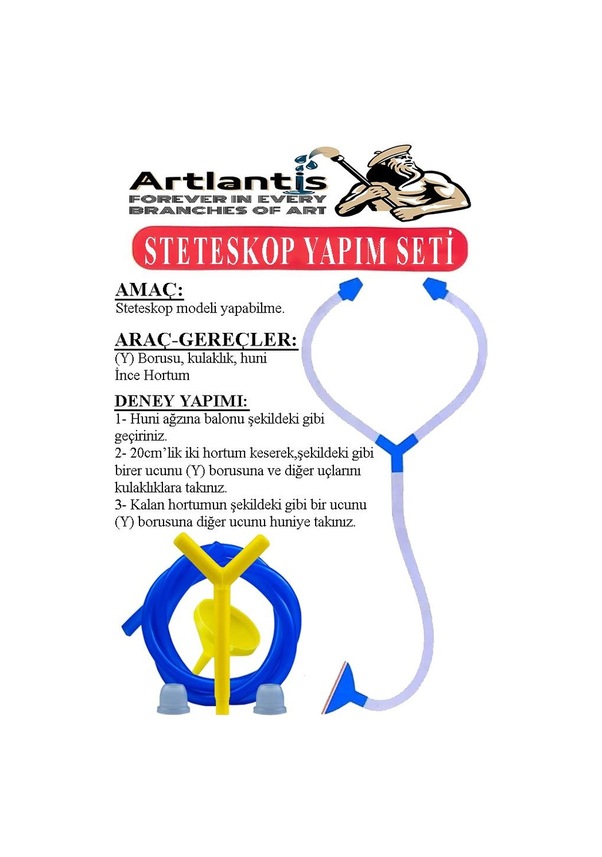 Steteskop Yapım Seti 1 Paket Basit Steteskop Modeli Steleskop Deney ...