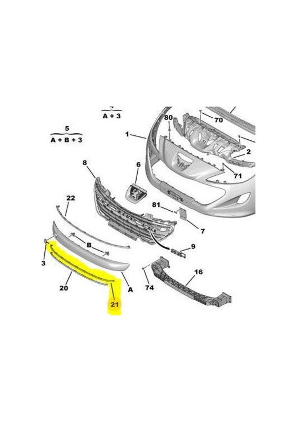 Peugeot Rcz Ön Tampon Bakalit [] (745330) Fiyatları ve Özellikleri