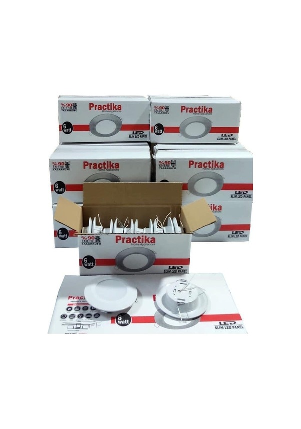 Practika 6 W Led Panel Spot Lamba Beyaz Kasa Günışığı Fiyatları ve ...