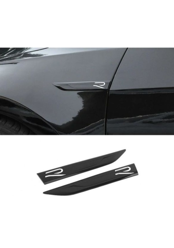 Volkswagen Yeni Golf 8 R-line Yan Çamurluk Bıçak Logosu Arması Nikel ...