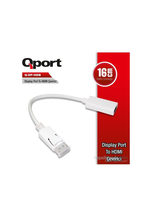 Qport Q-Dp-Hdb Display Portundan Hdmı Çevirici (16 Cm) Fiyatları ve ...