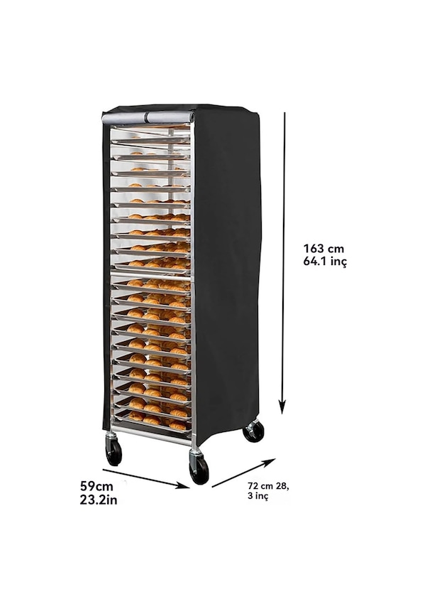 Pan Bun Rack Cover, 420d Waterproof And Dust Resistant, Baking Rack ...