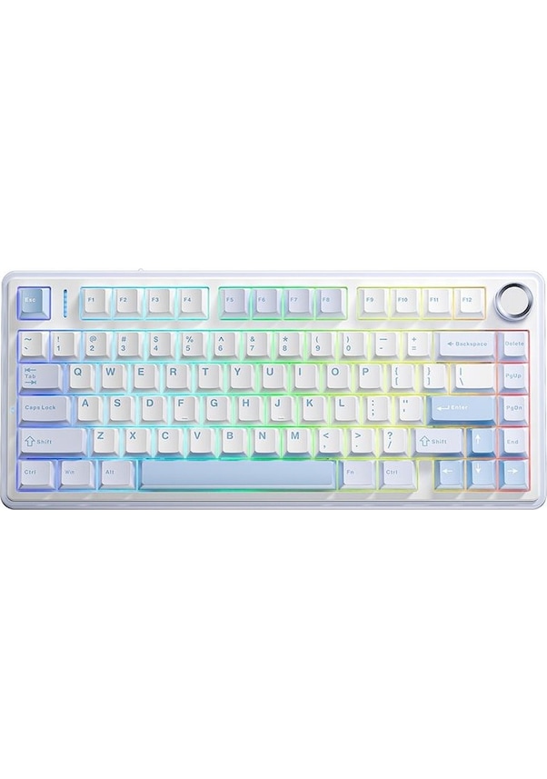 Aula F75 Mekanik Rgb Tkl Gray Switch Kablosuz Makrolu Hot Swap Klavye ...
