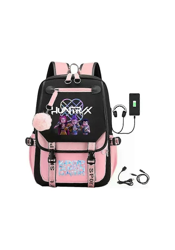 Öğrenciler İçin Sevimli Çizgi Film Çantası Yjd Bb K-pop Demon Hunters ...
