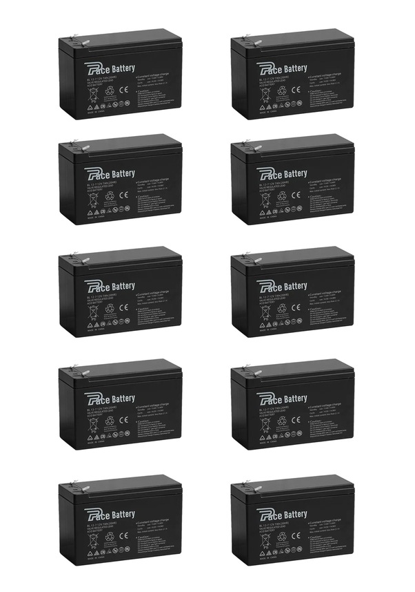 10 Adet Pace Battery 12v 7ah Bakımsız Kuru Akü Kasım 2024 Üretim ...