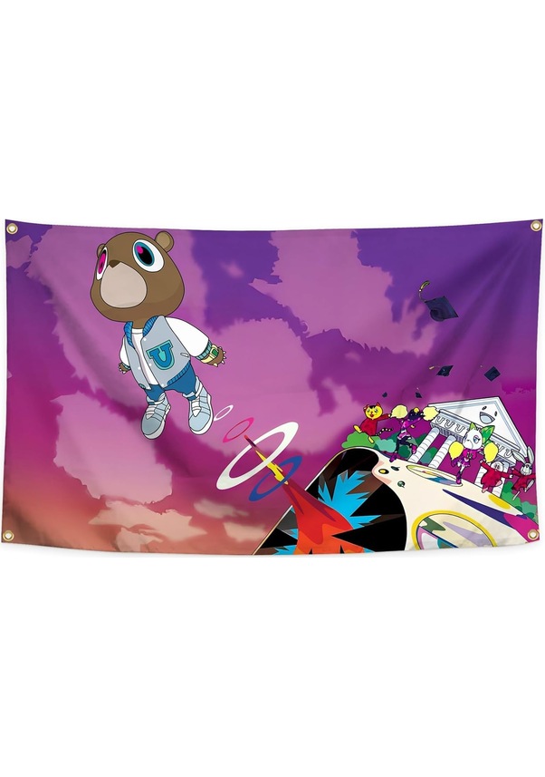 Kanye West Flag 3x5 Ft Kanye Goblen Komik Kolej Yatak Odası Yurt Duvar ...