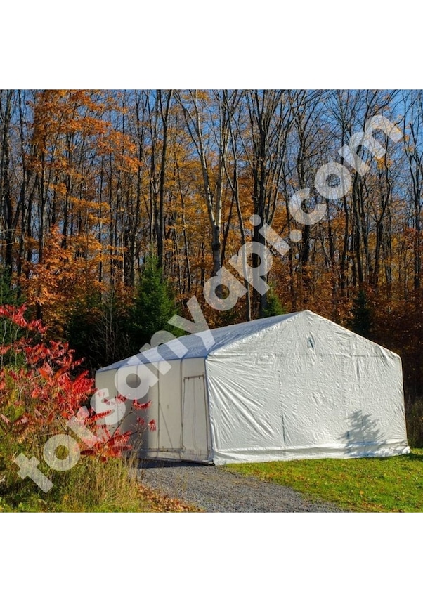 140 Gr Beyaz Branda Kenarları Halkalı Pvc Branda Kar Ve Su Geçirmez - 8 ...