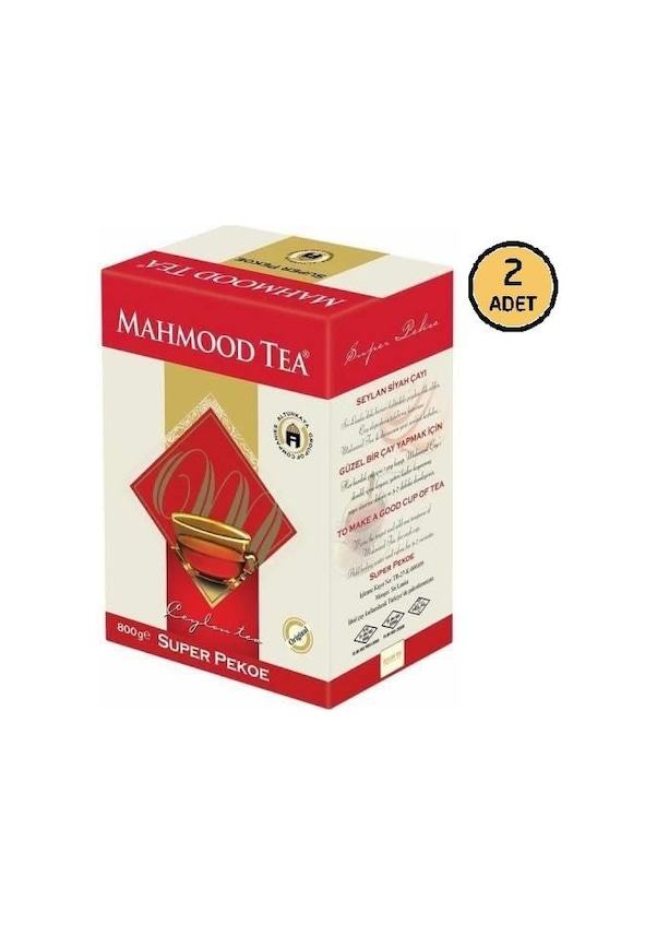 Mahmood Tea Süper Pekoe Seylan Çayı 2 x 800 G Fiyatları ve Özellikleri