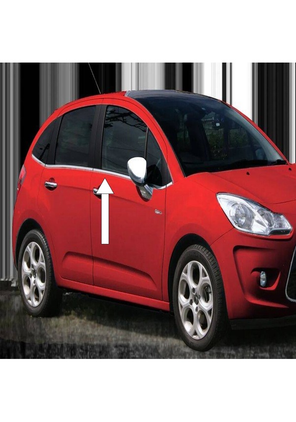 Citroen C3 Hb Krom Cam Çıtası 6 Parça Paslanmaz Çelik - 2009 Ve Sonrası ...