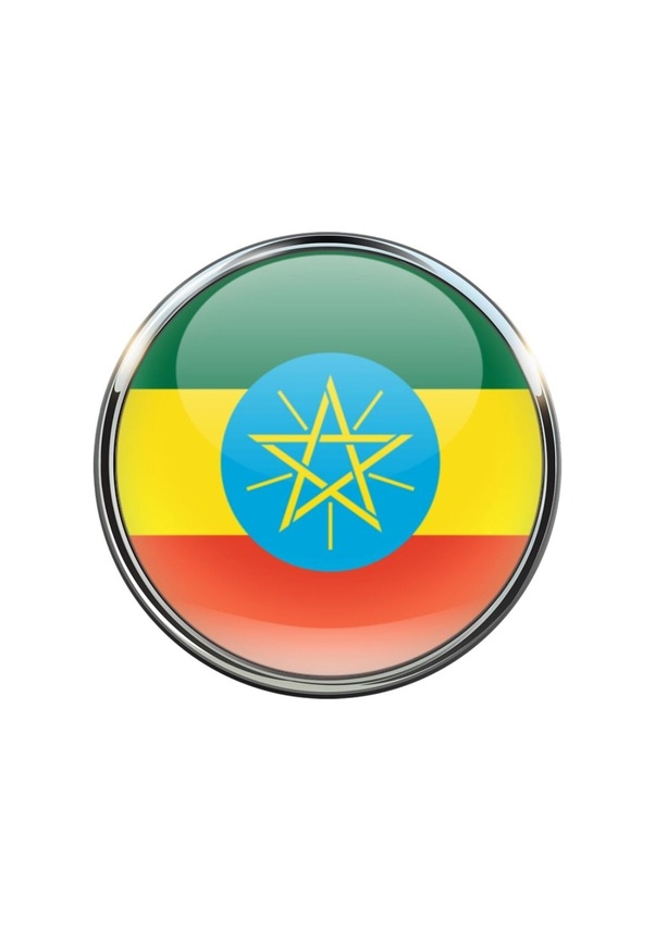 Etopya Ethiopia Ülke Bayrağı Paslanmaz Çelik Pin 3d Yuvarlak Büyüteç ...