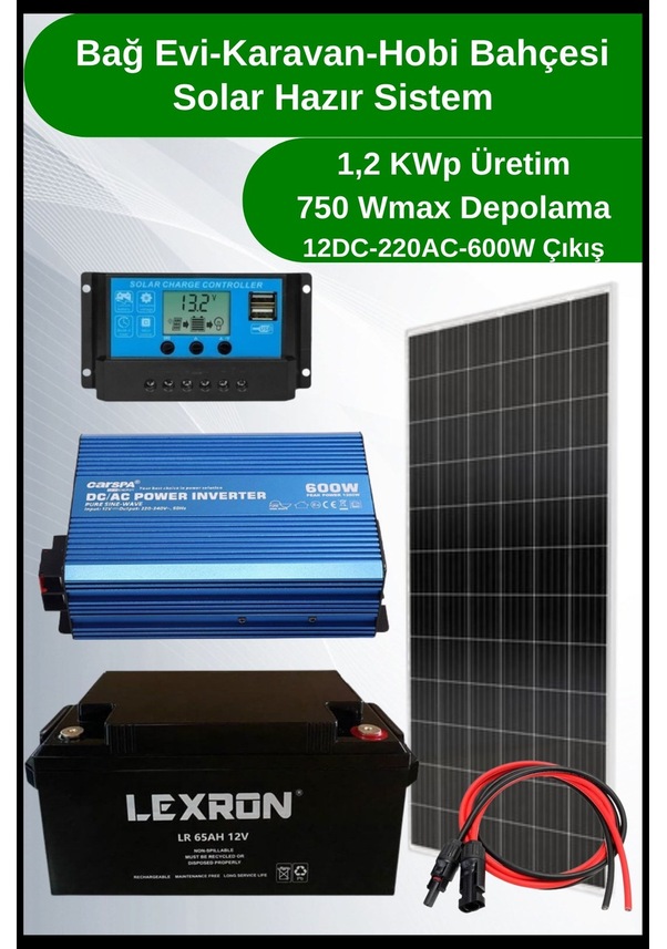 Bağ Evi Karavan Tv+Aydınlatma Solar Paket 1,2kwp Fiyatları ve Özellikleri