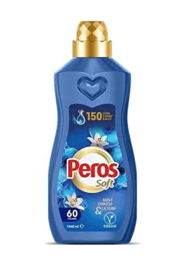 Peros Soft Mavi Orkide & Lilyum Konsantre Çamaşır Yumuşatıcısı 1440 ML ...