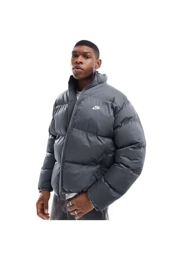 Nike Clup Puffer Synthetic Fill Full Zip Loose Fit Men's Jacket Erkek ...