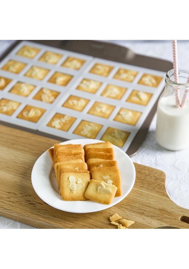Kare Tarzı Çıtır Bisküvi Kalıbı Yuvarlak Kare Kalp Şekilli Kurabi Çok ...