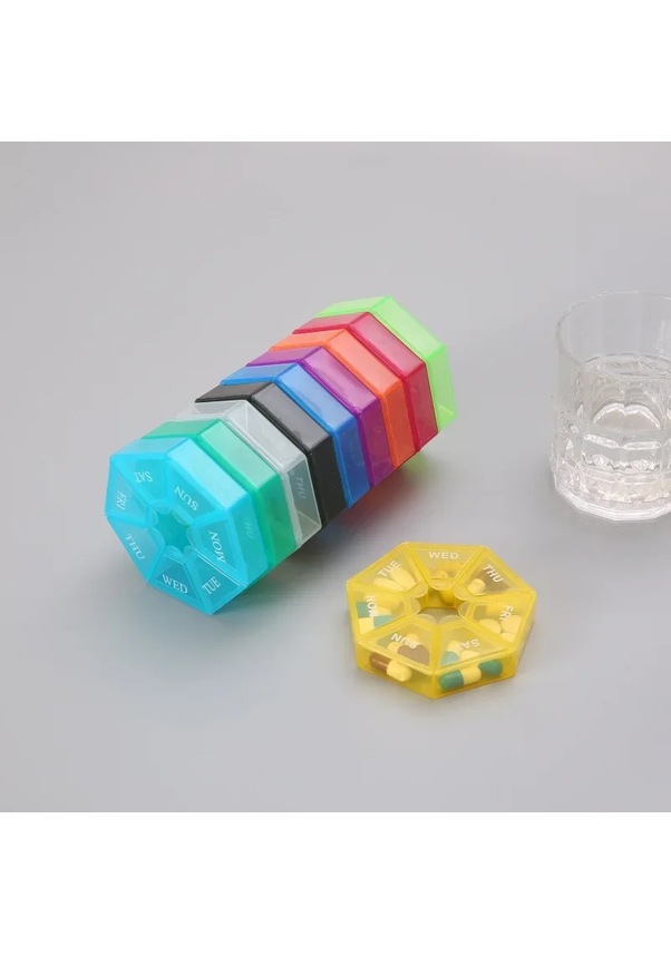 Mini Taşınabilir Seyahat Vitn Hap Kutusu Konteyner Küçük Depolama ...