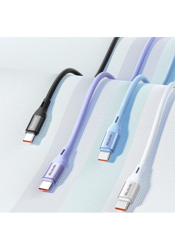 Mcdodo CA-2213 Typec Typec 65W 3A Hızlı Data Şarj Kablo 1.2m - Mor ...