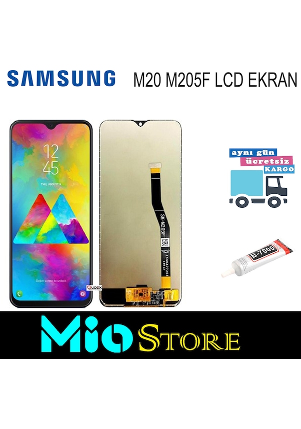 SAMSUNG GALAXY M20 M20F LCD EKRAN DOKUNMATİK KALİTEDE Siyah Fiyatları ...