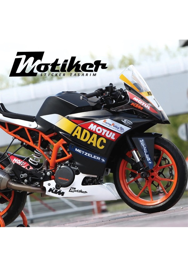 ADAC KTM RC200-RC390 Sticker Etiket Modeli Fiyatları ve Özellikleri