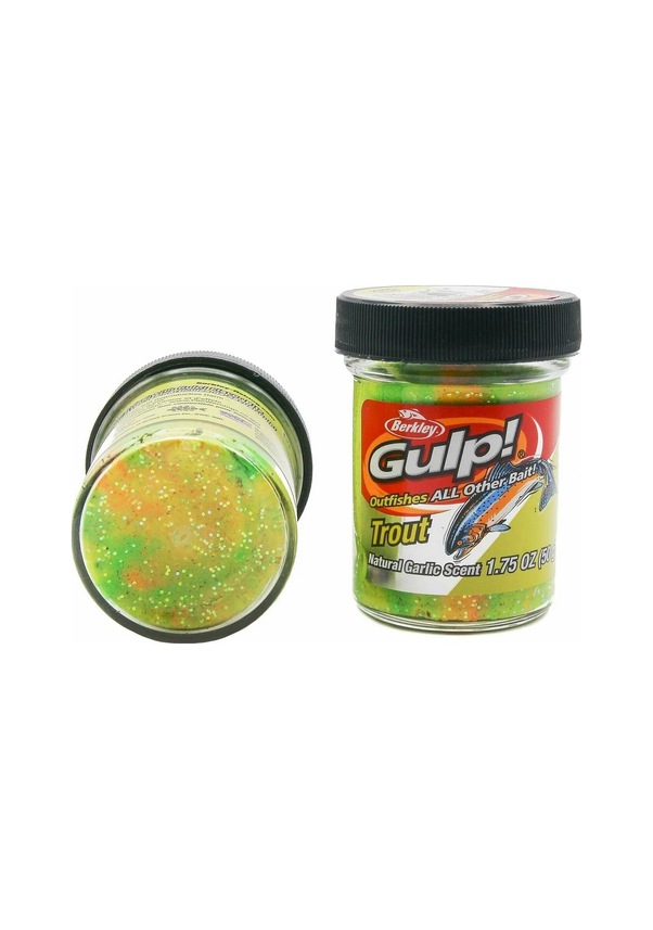 Berkley Gulp Trout Naturel Garlic Scent Simli Alabalık Hamuru Rainbow ...