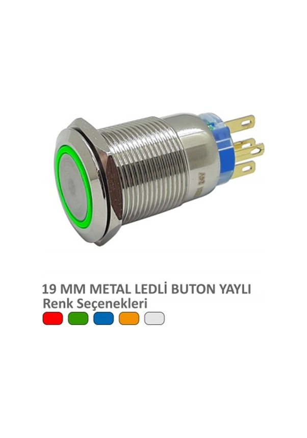19Mm Metal Yaylı Buton Kırmızı Fiyatları ve Özellikleri