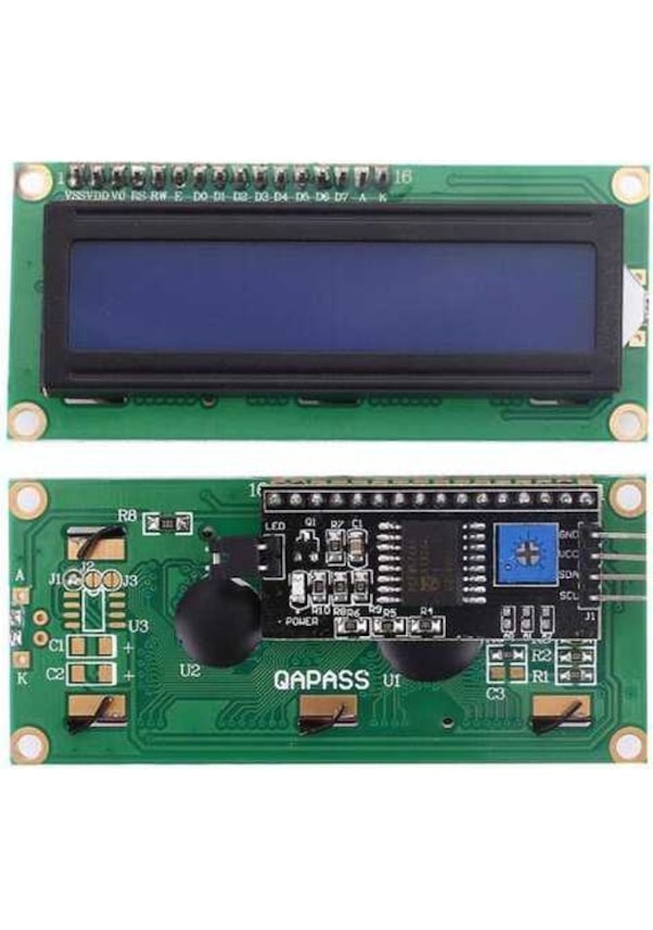 2X16 Mavi Lcd Display I2C Modüllü Fiyatları ve Özellikleri