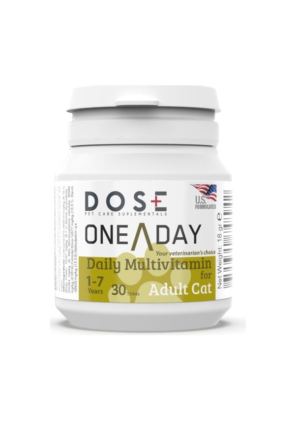 Dose One A Day Adult Yetişkin Kedi Multivitamin 30 Tablet Fiyatları ve ...