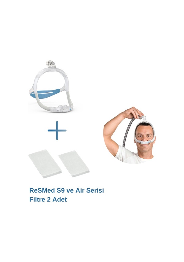 ResMed AirFit P30i CPAP Burun Yastık Maskesi (STD) + ResMed S9 ve ...