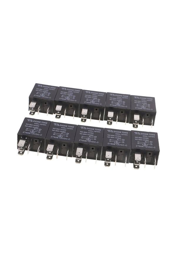 10pcs 12v 30a 5-pin Spdt Röle Araba Sis Led Işık Çubukları İçin ...