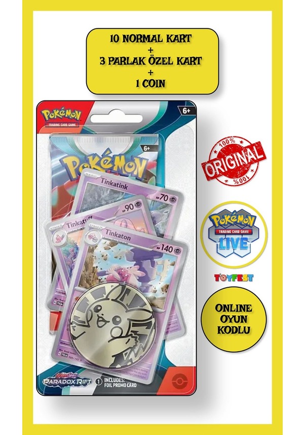 Scarlet & Violet Paradox Rift Booster Pokemon Pack + 3 Promo Kart ...