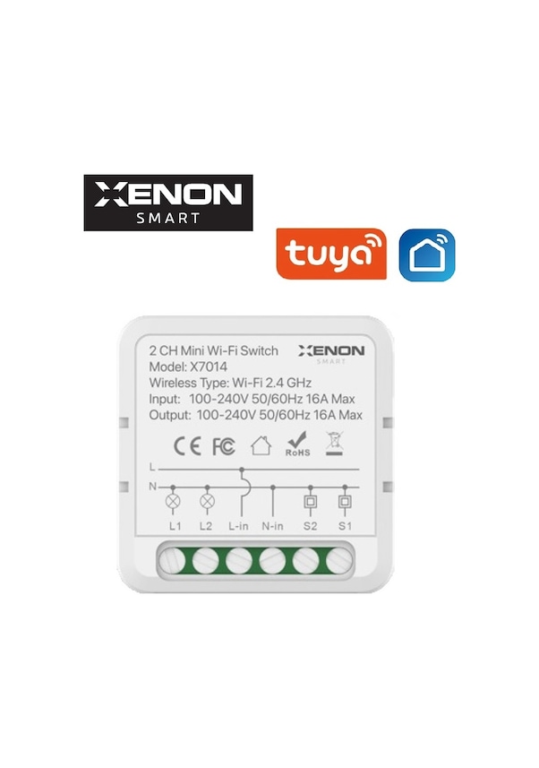 Xenon Smart Tuya 2ch Wifi Mini Akıllı Switch 16a Fiyatları ve Özellikleri