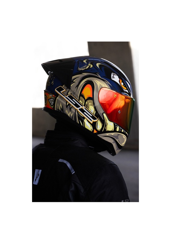 Ls2 Rapid 2 Race Spox Kapalı Motosiklet Kaskı Mavi - Gri S Fiyatları ve ...