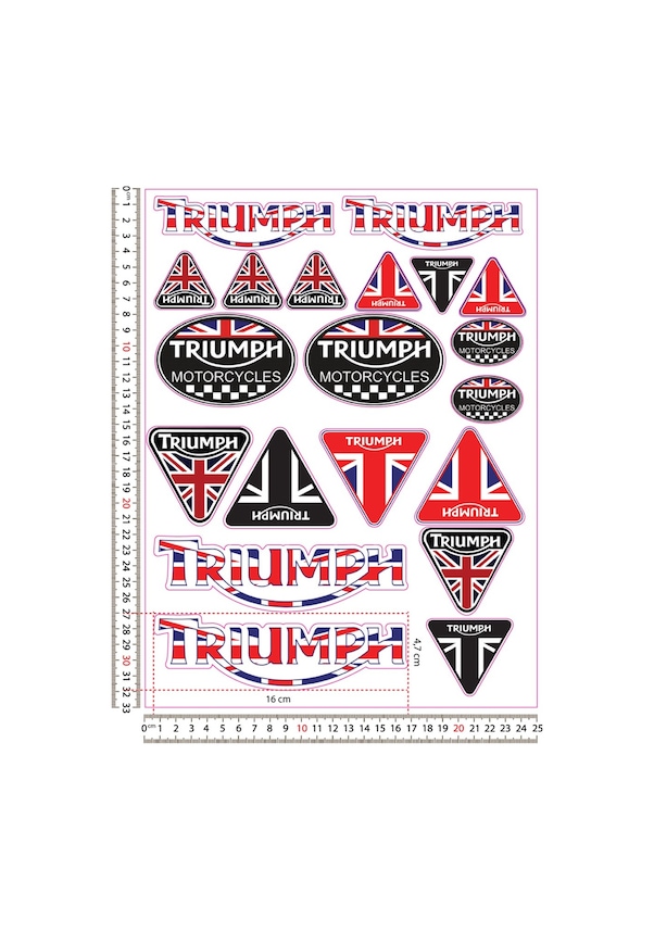Triumph Sticker Set Fiyatları ve Özellikleri