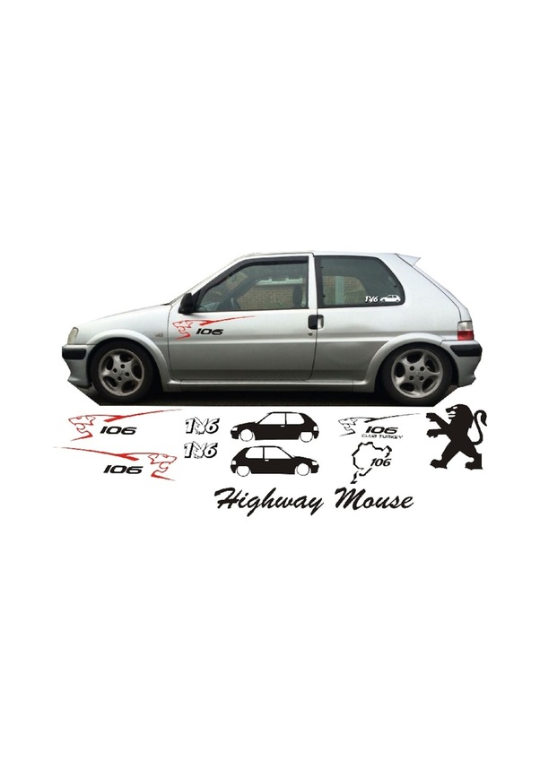 Peugeot 106 Sticker Set Fiyatları ve Özellikleri