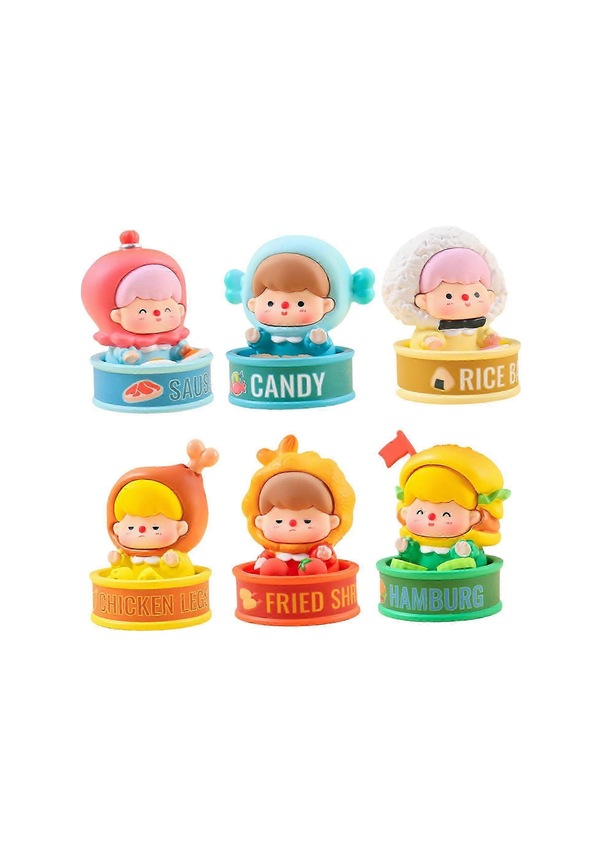 6x Cute Figures Cute Model Toy Blind Box Figures For Girls Boy Children ...