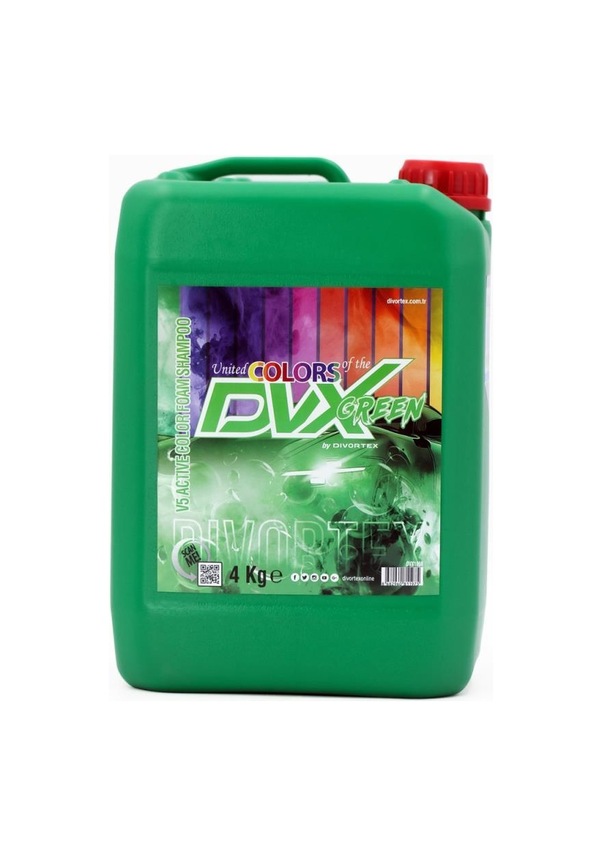 Divortex V5 Aktif Renkli Köpük Şampuan Yeşil 4 kg Fiyatları ve Özellikleri