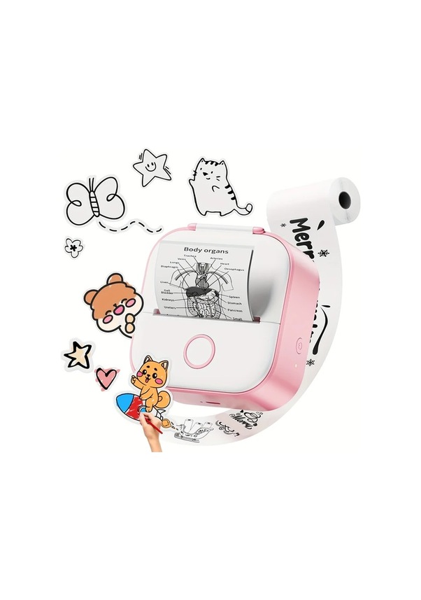 Cordial Pembe Phomemo T02 Mini Termal Sticker Yazici Tasinabilir ...