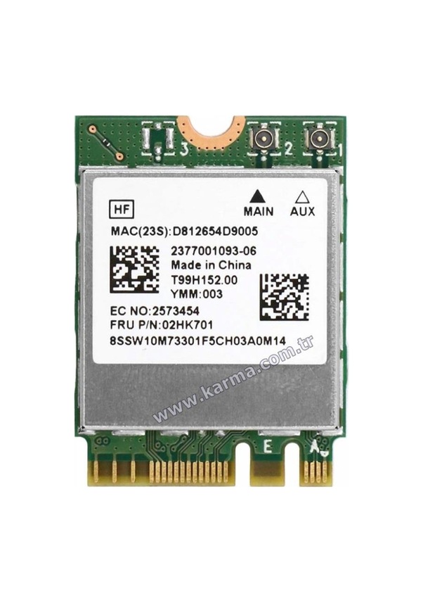 Realtek Rtl8822ce 802.11ac/b/g/ 2.4g/5g Bt 5.0 02hk701 Wlan Wireless ...