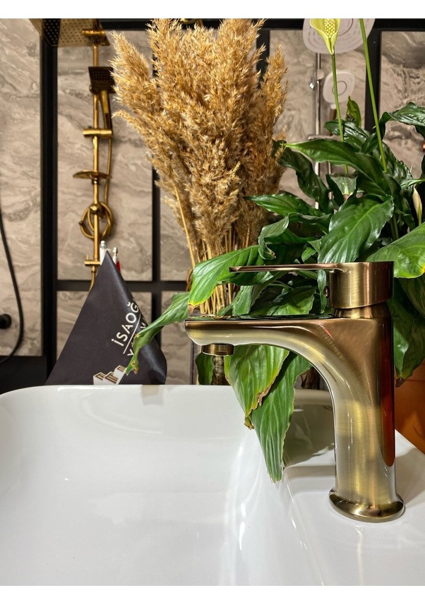 İsaoğlu Yapı Antik Gold Royal Lavabo Bataryası Antik Eskitme Lavabo ...