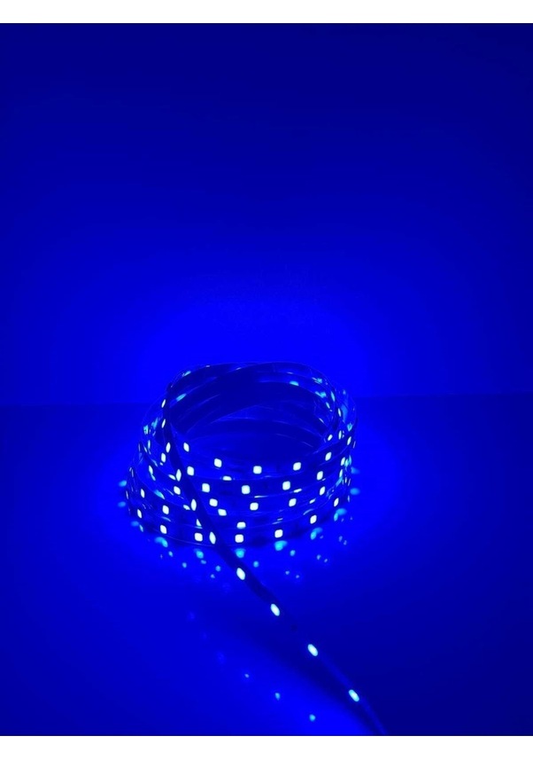 Şerit Led Yüksek Lümen 5 Metre Mavi Mavi Işık G4 Led Ampul 14,1 Watt ...