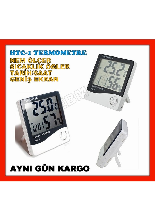 Versatile Htc-1 Isı ve Nem Ölçer Dijital Termometre Alarmlı Fiyatları ...