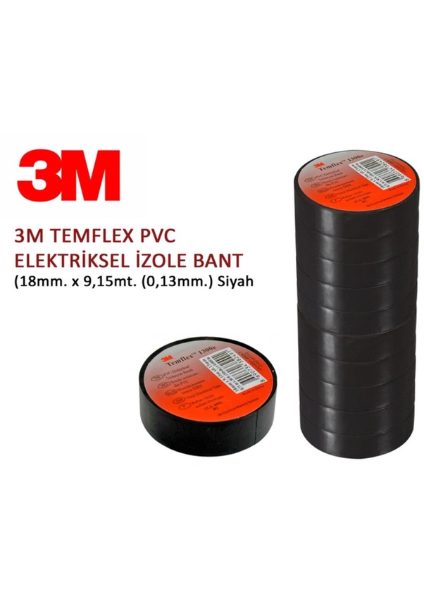 3m Temflex 1300e Pvc Izole Elektrik Bant 10 Adet 8712403019115 Fiyatları ve Özellikleri