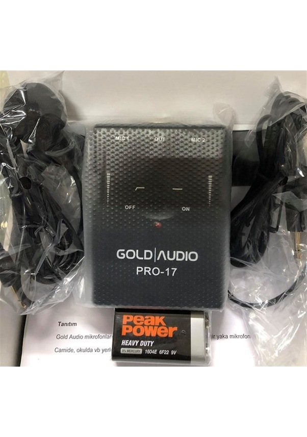 Gold Audio Pro-17 Profesyonel Ikili Yaka Kablolu Mikrofonu Fiyatları ve Özellikleri