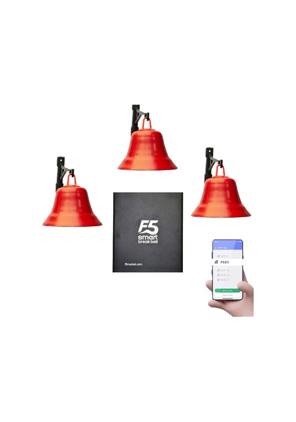 F5 Smart Fabrika Mola Zil Saati Seti Üç Çanlı Set Fiyatları ve Özellikleri