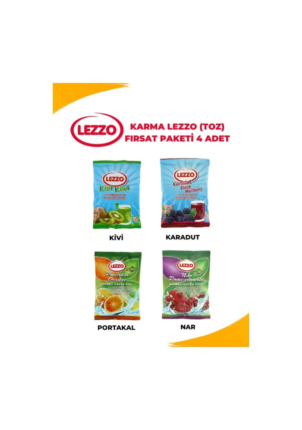 Lezzo Toz İçecek Seti 4 x 300 G Fiyatları ve Özellikleri