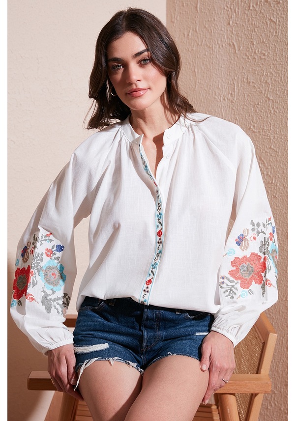 Lela Bayan Gömlek 611bz0173 Beyaz-mercan Beyaz-mercan L Fiyatları ve Özellikleri
