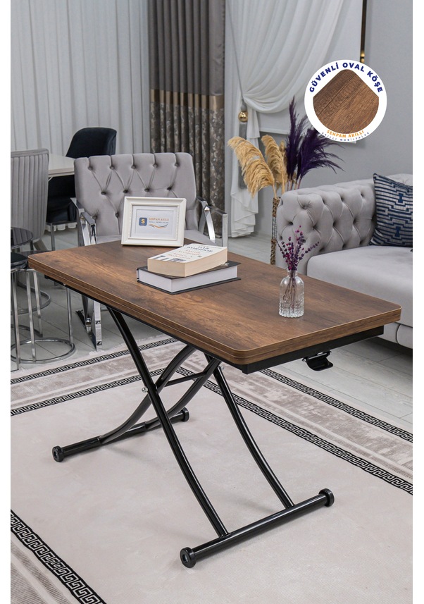 Juppo Üst Tabla Mdf Barok Ceviz Oval Köşe Alt Krom İçe K Fiyatları ve ...