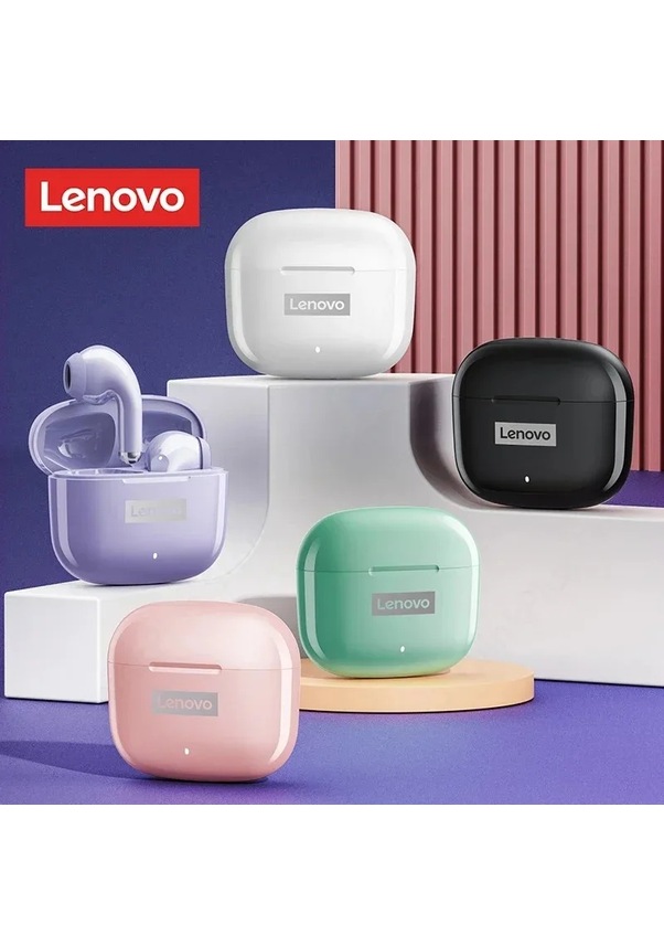 Siyah % 100 Lenovo Resmi Thinkplus Kablosuz Kulaklık Lp40 Pro Bluetooth ...