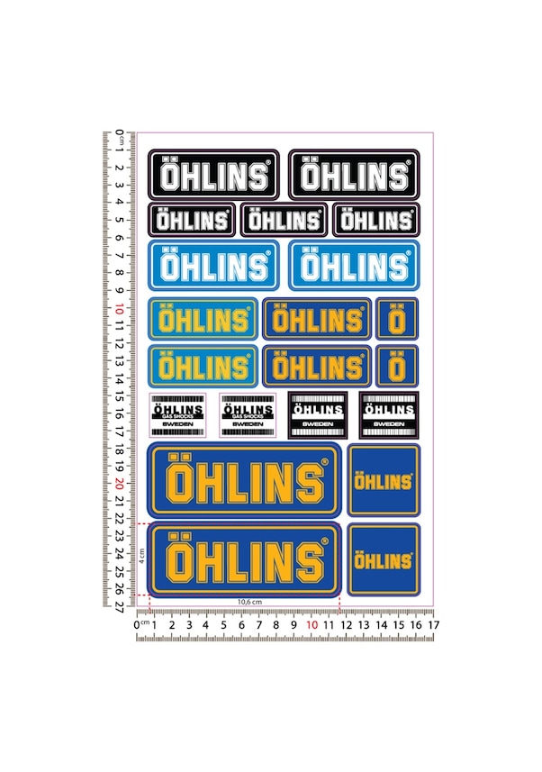 OHLINS Sticker Set Fiyatları ve Özellikleri