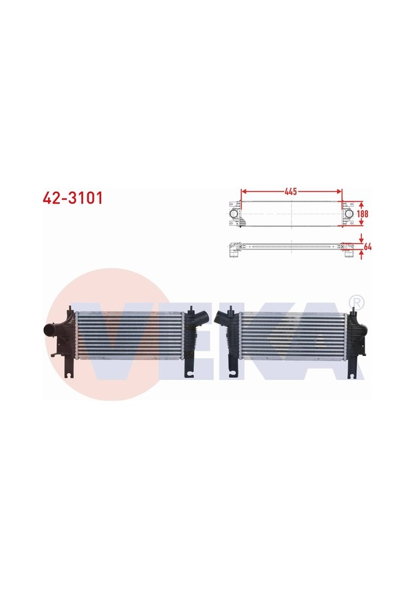Nıssan Navara D40 2.5 Dcı 2005-2015 Turbo Radyatörü Intercooler 14461 ...